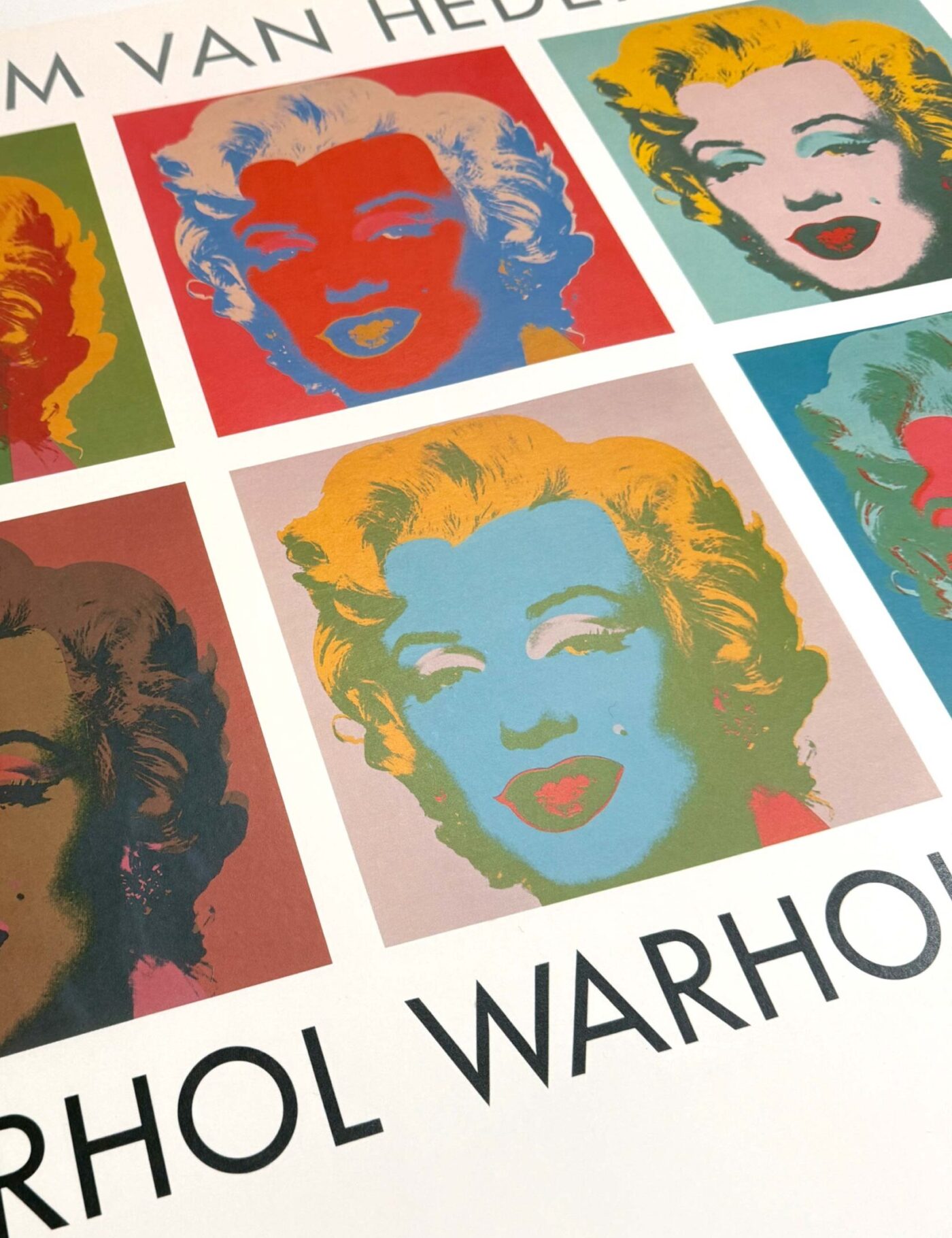 ANDY WARHOL 10 Marilyns 1990 ORIGINAL VINTAGE POP ART POSTER ON LINEN ...